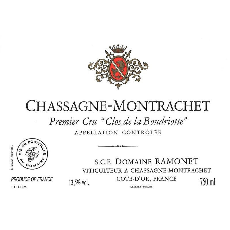 2005 Ramonet Chassagne Montrachet Clos de la Boudriotte Rouge (750ml ...